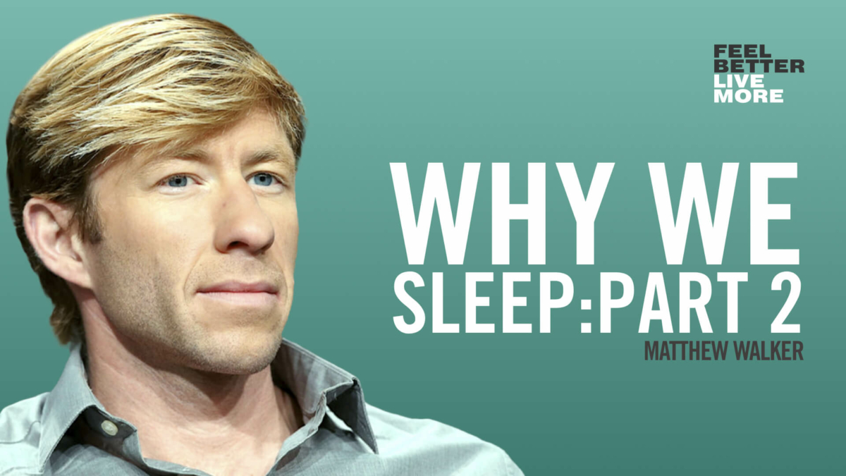 Why We Sleep: Part 2 with Matthew Walker / Feel Better, Live More Podcast