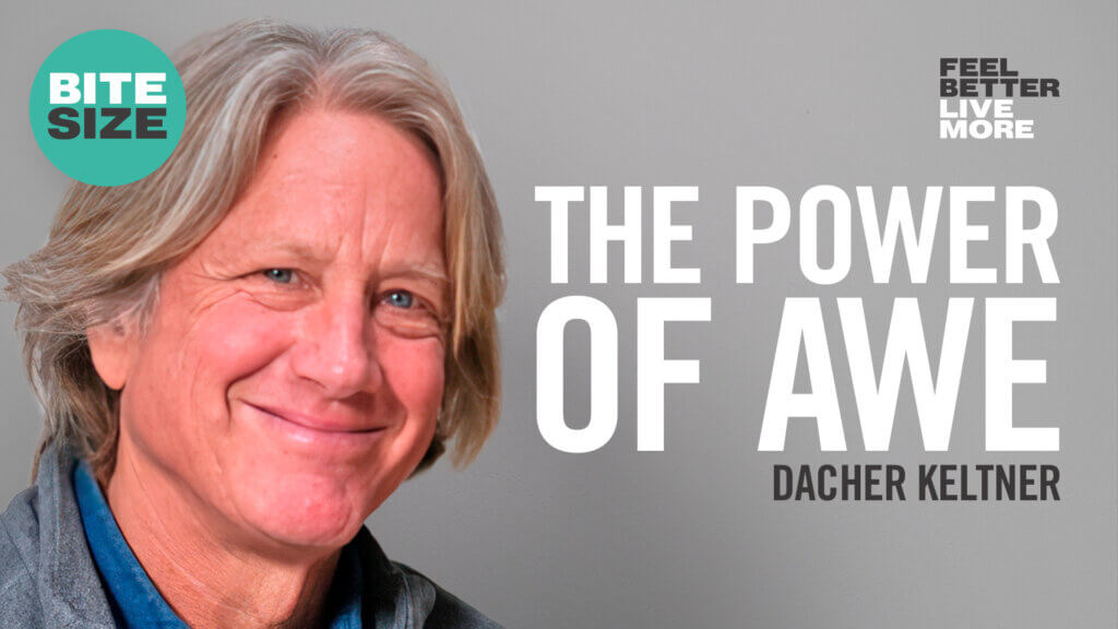 Awe & Wellbeing with Dr. Dacher Keltner / Feel Better, Live More Podcast